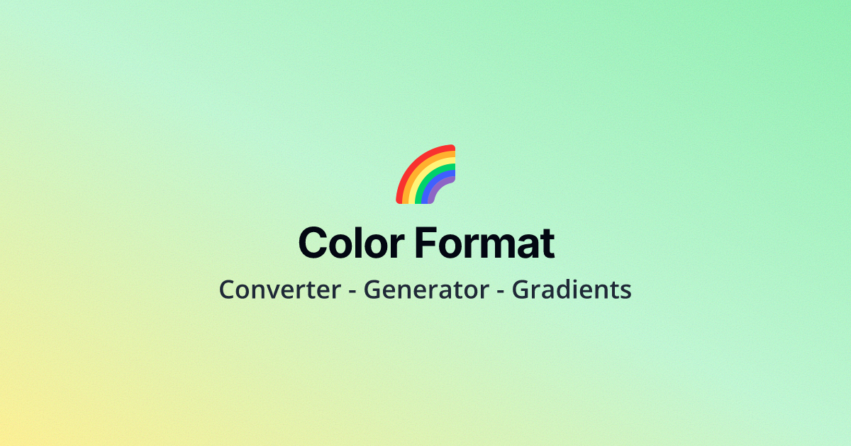 Color Format